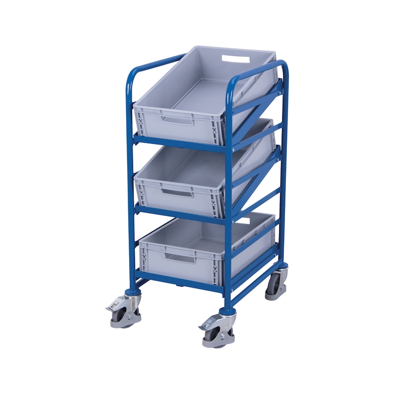 VARIOFIT Plataforma de transporte Euro con tres cajas de plástico comprar