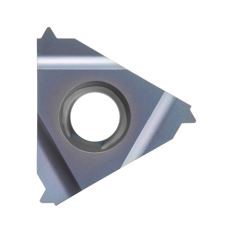 Thread cutting inserts, partial profile, 60°, HC5630 with chip breaker ...