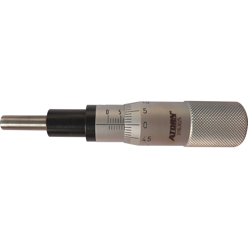 Micrometer heads with rotating spindle | HAHN+KOLB