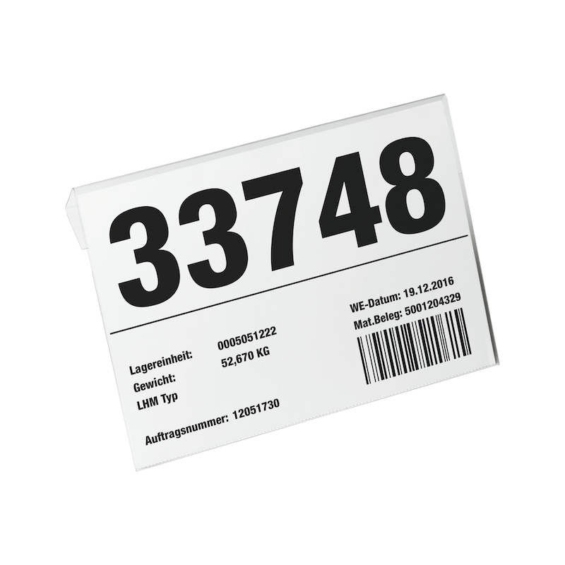 DURABLE HARD COVER ID label holder with fold, landscape A5 comprar