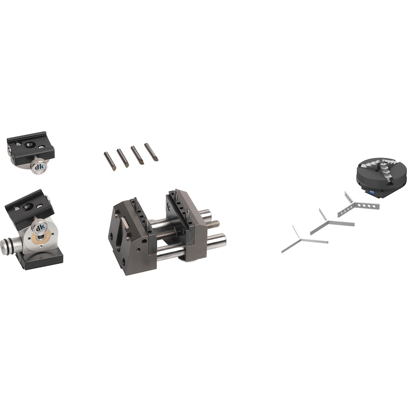 DK FIXIERSYSTEME SWA39 advanced clamping set A3+ for tactile measuring ...
