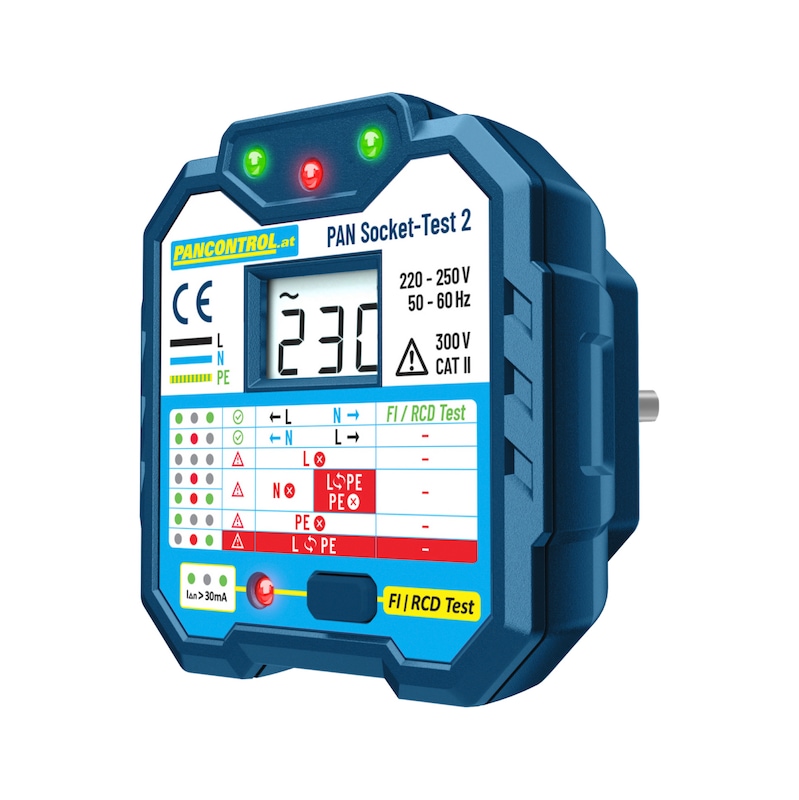 PANCONTROL Socket tester + RCD tester