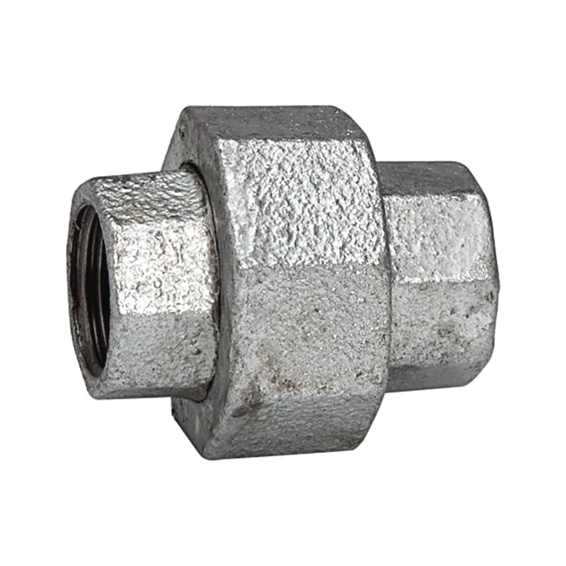 Screw joint 340 conical sealing black malleable cast iron hot-dip ...
