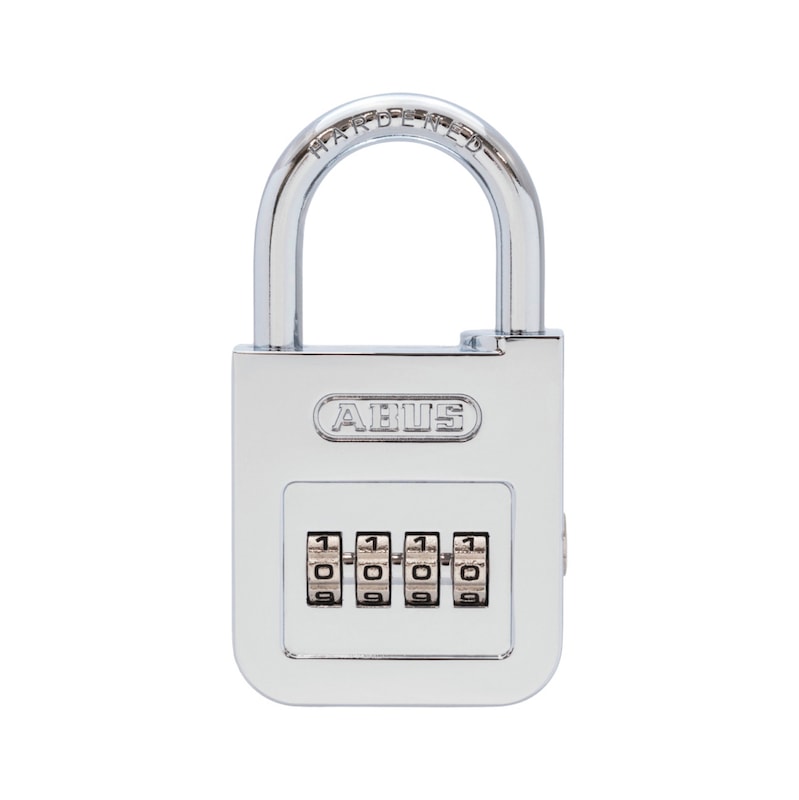 ABUS 160/50 combination lock, high-gloss chrome plating comprar