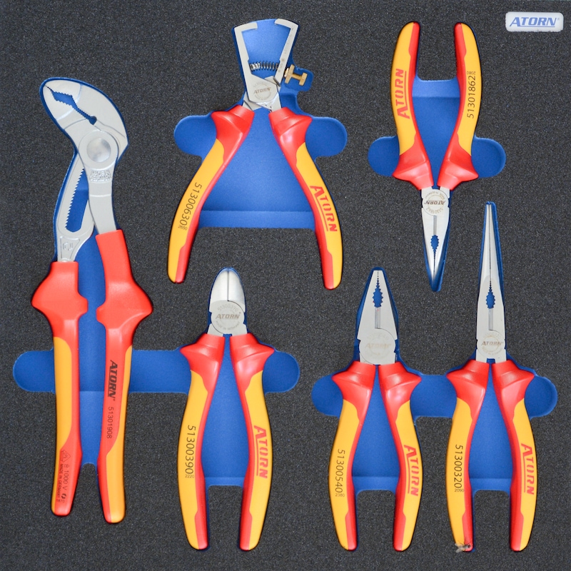 Buy ATORN Hard foam insert equipped with pliers VDE 1, 6 pieces