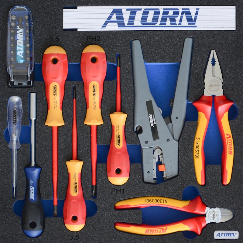 ATORN Hard foam insert equipped with VDE assortment 6, 11 pieces comprar