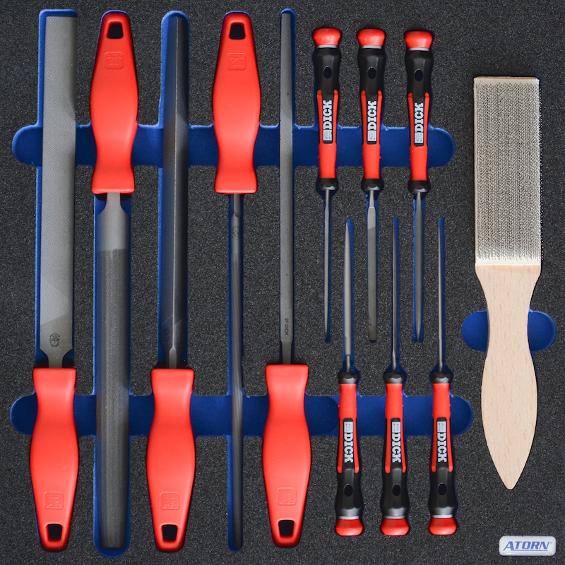 Hard foam inserts file sets | HAHN+KOLB