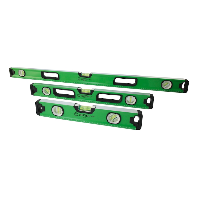 KS TOOLS COMPETITION spirit level set, 3-piece, 400, 600, 1000 mm