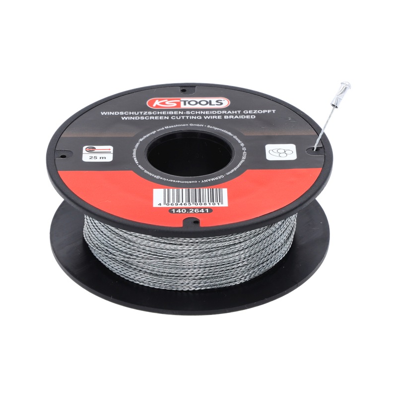 KS TOOLS disc cutting wire, braided, 25 m