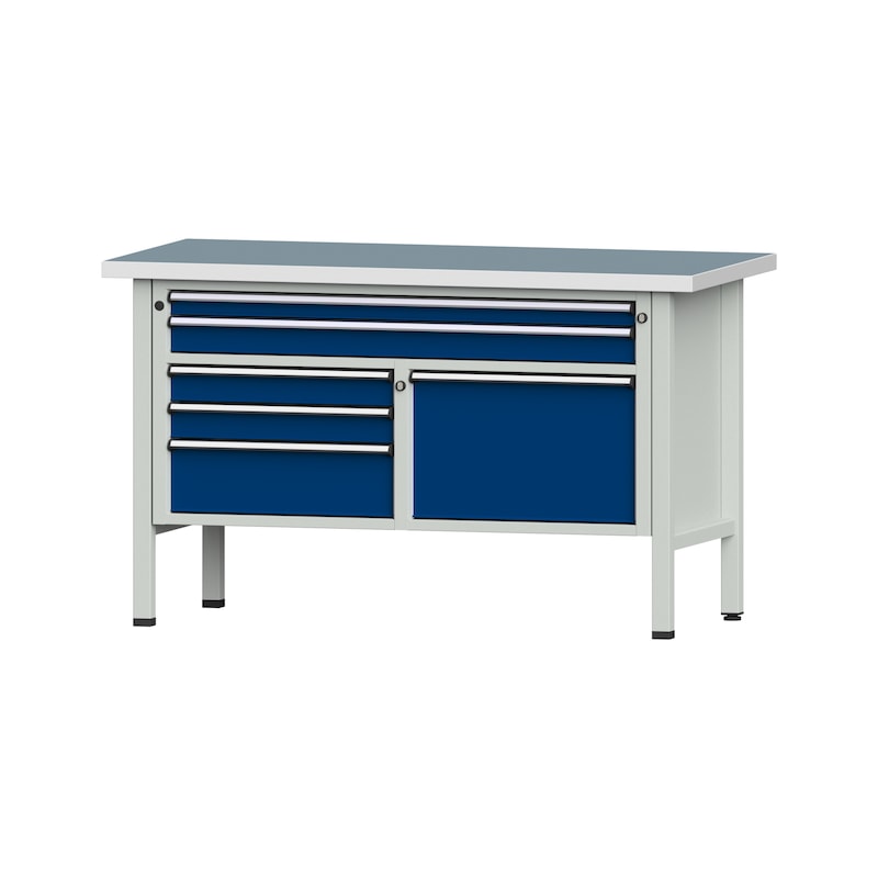 Box workbench 1500 3-piece housing model 257 UBP 40 mm 7035/5010 ...