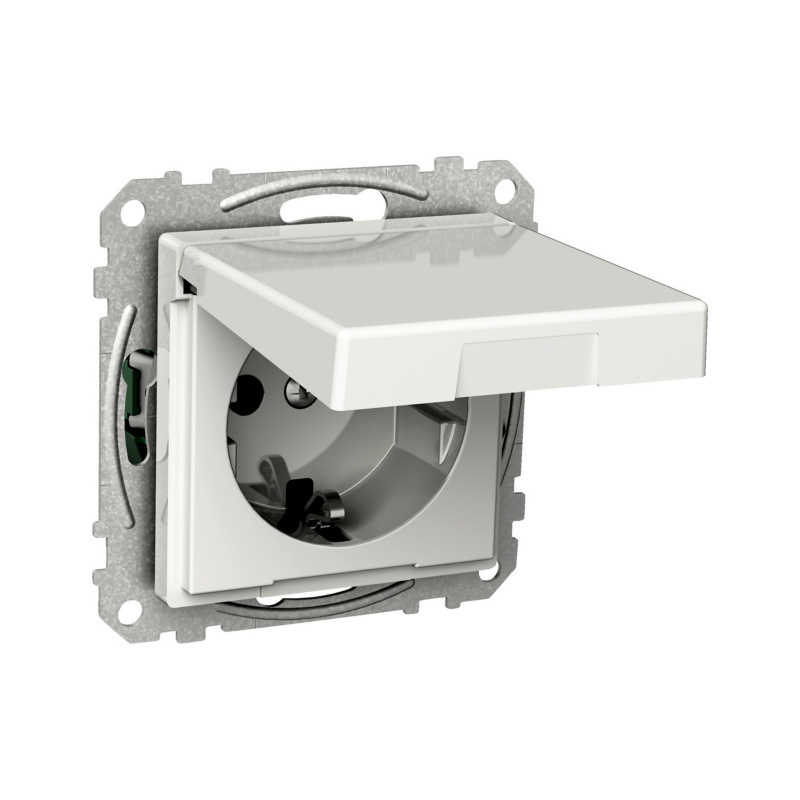 Flush-mounted outlet with cover IP21 Exxact from WürthElektroShop