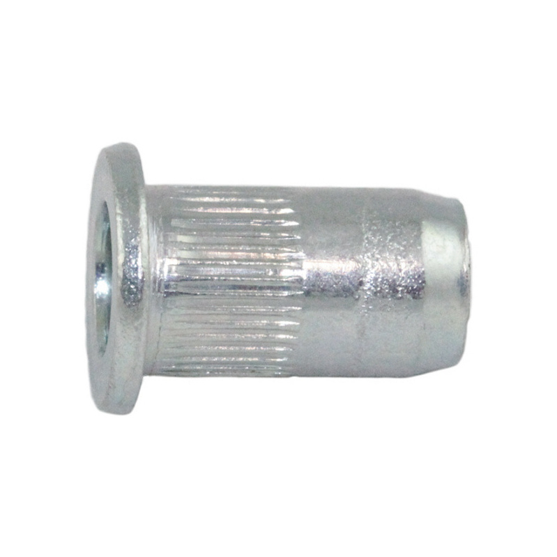Rivet nut, Round, Flange, Grooved, Open ZN from WürthElektroShop