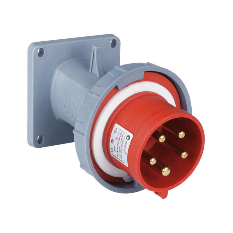 Flush-mounted industrial socket IP67 corner TP from WürthElektroShop