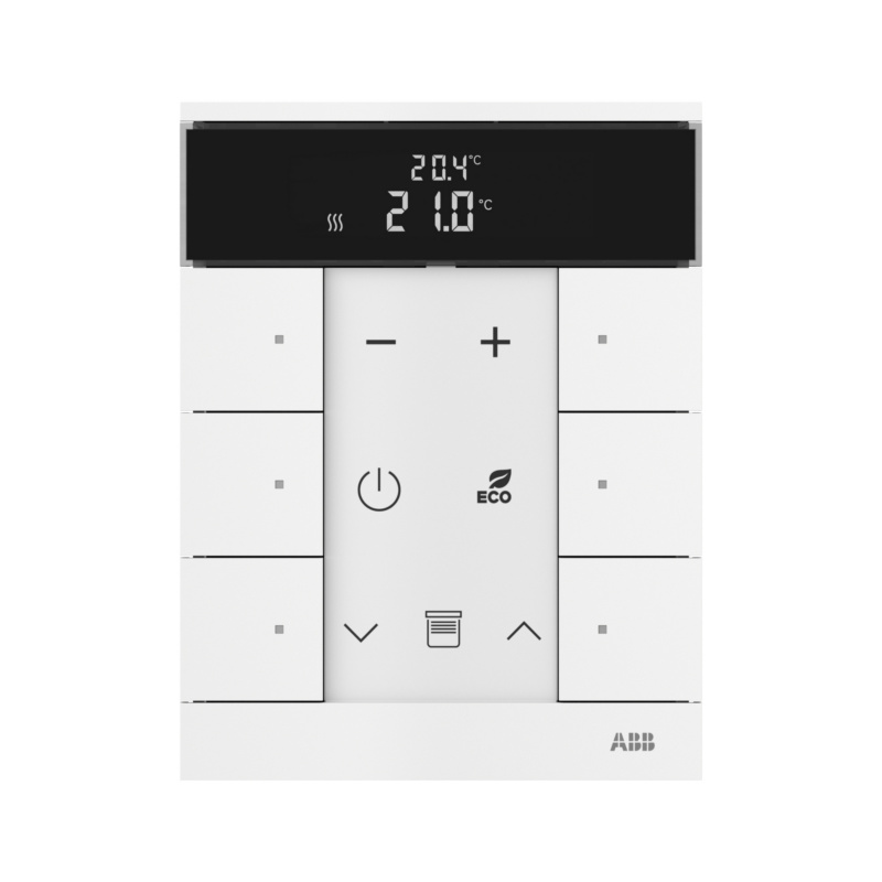 ABB-free@home push-button panel with thermostat from WürthElektroShop