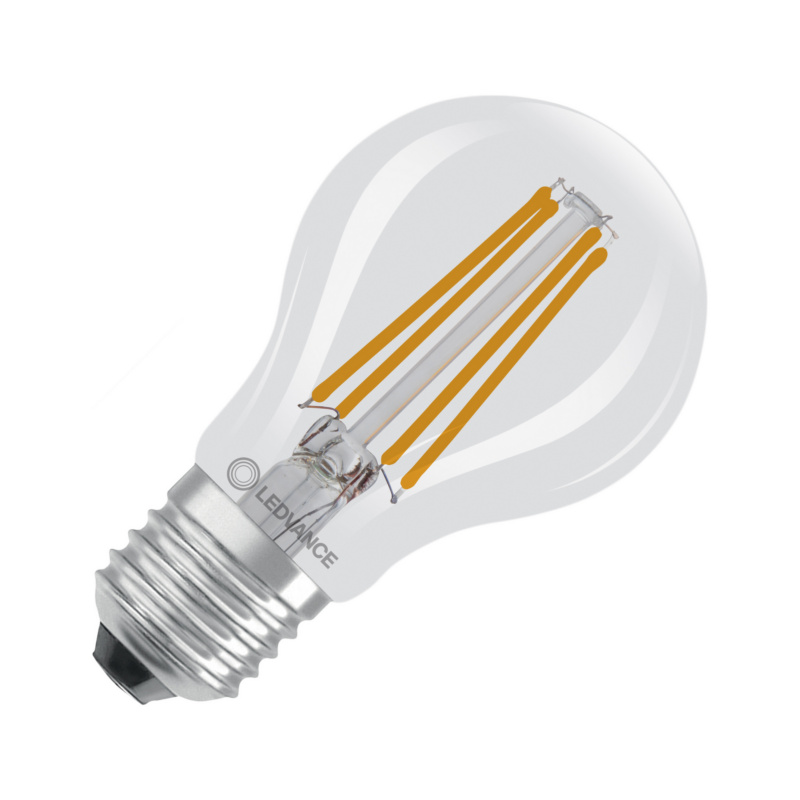 LED lamp CLASSIC A SUPER-EFFICIENT non-dim, clear from WürthElektroShop