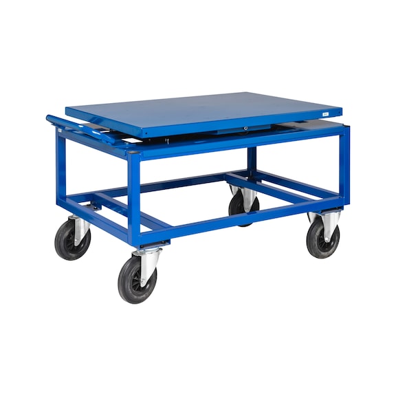 Pallet trolley made of steel, height-adjustable | HAHN+KOLB