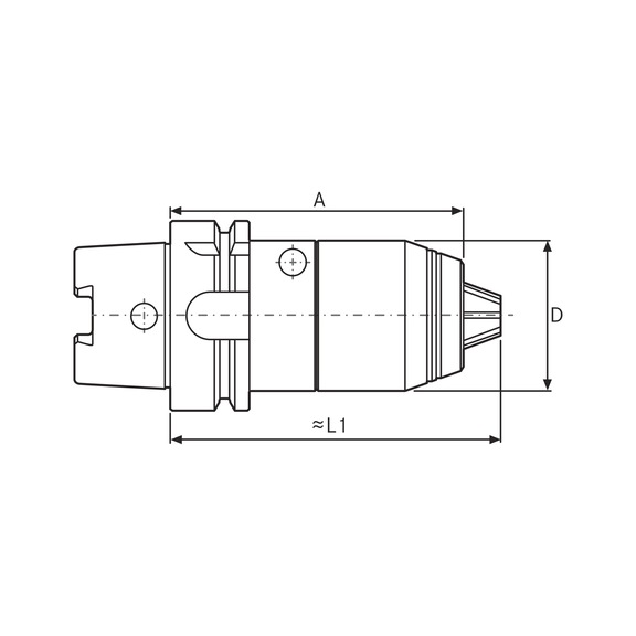 ATORN CNC Korte precisieboorhouder HSK-A63 | HAHN+KOLB