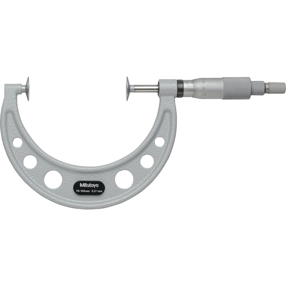 MITUTOYO disc micrometer non-rotating spindle 75–100 mm 5–10 N