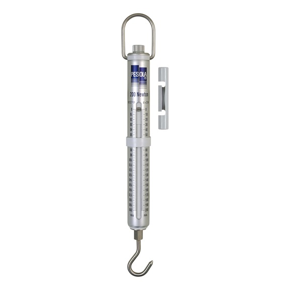 PESOLA precision force meas. unit, meas. range 0-200 N, scale int. 2 N ...