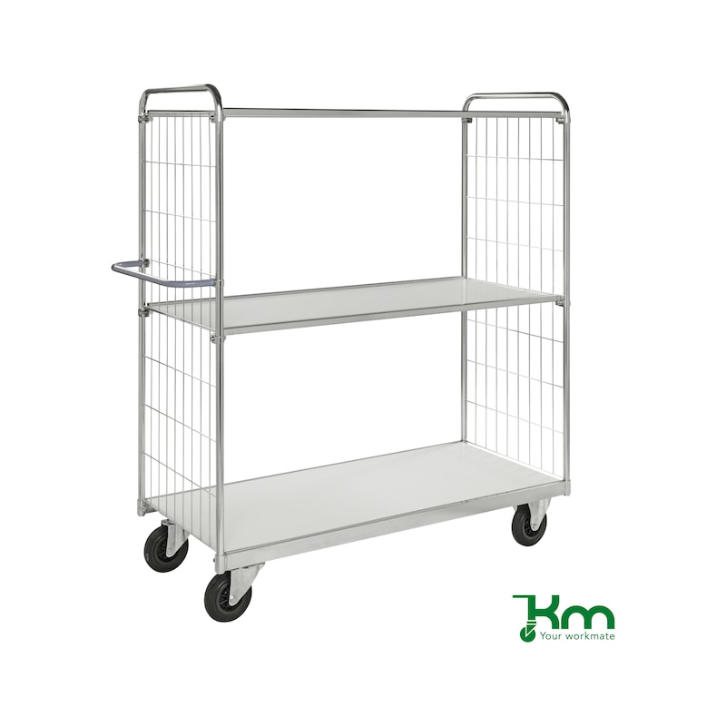 Shelf trolley with front walls | HAHN+KOLB