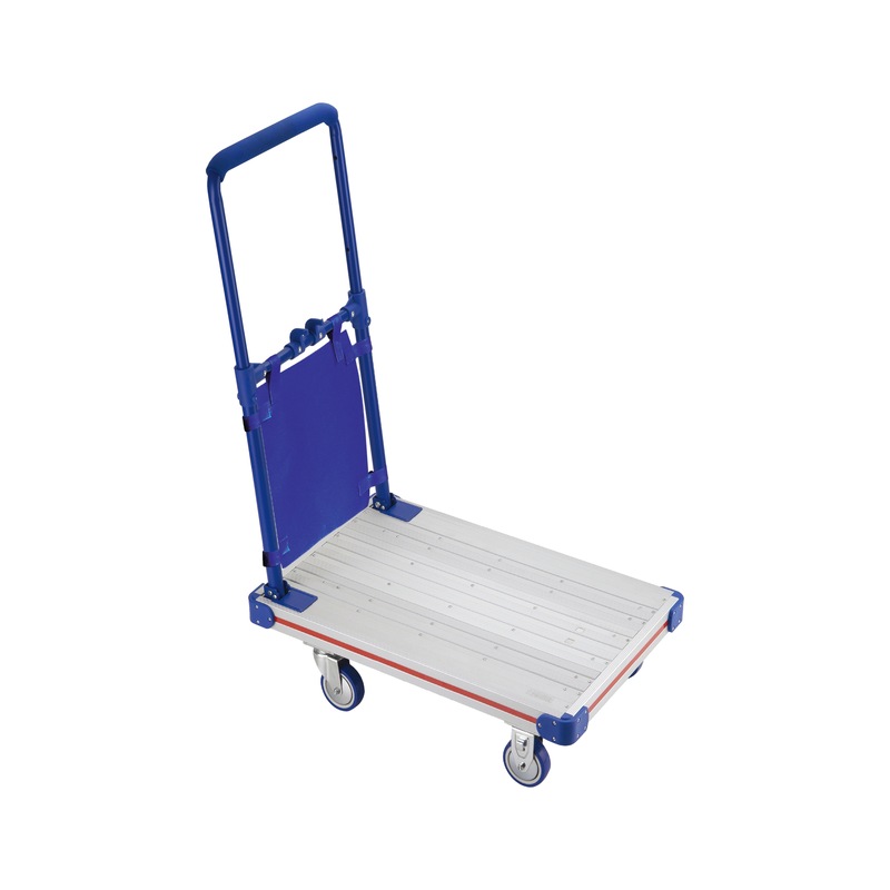 Chariot à plateforme en aluminium, repliable