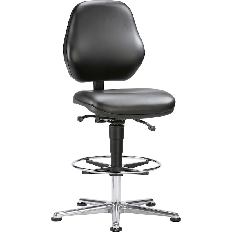 BIMOS ESD Basic swivel work chair with glide runners | HAHN+KOLB