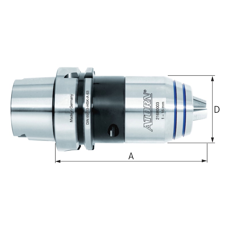 ATORN CNC Korte precisieboorhouder HSK-A63 online kopen