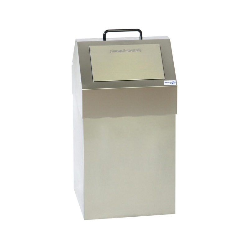 Recyclable materials collection bin made of stainless steel | HAHN+KOLB