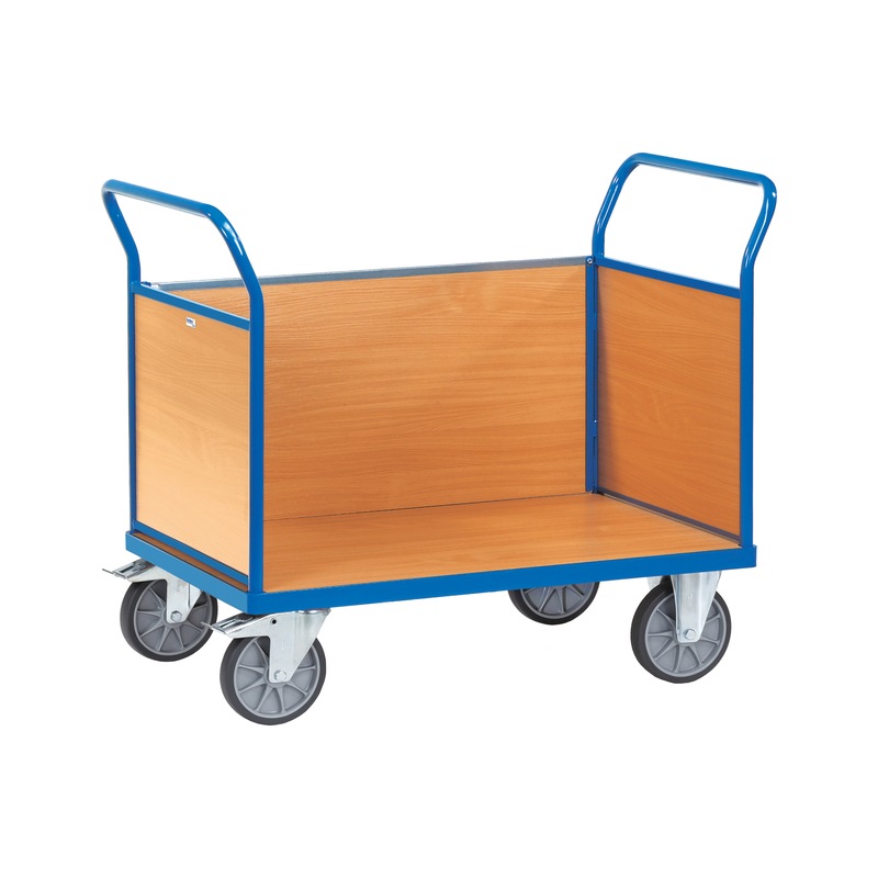 Platform trolley with 3 side walls | HAHN+KOLB