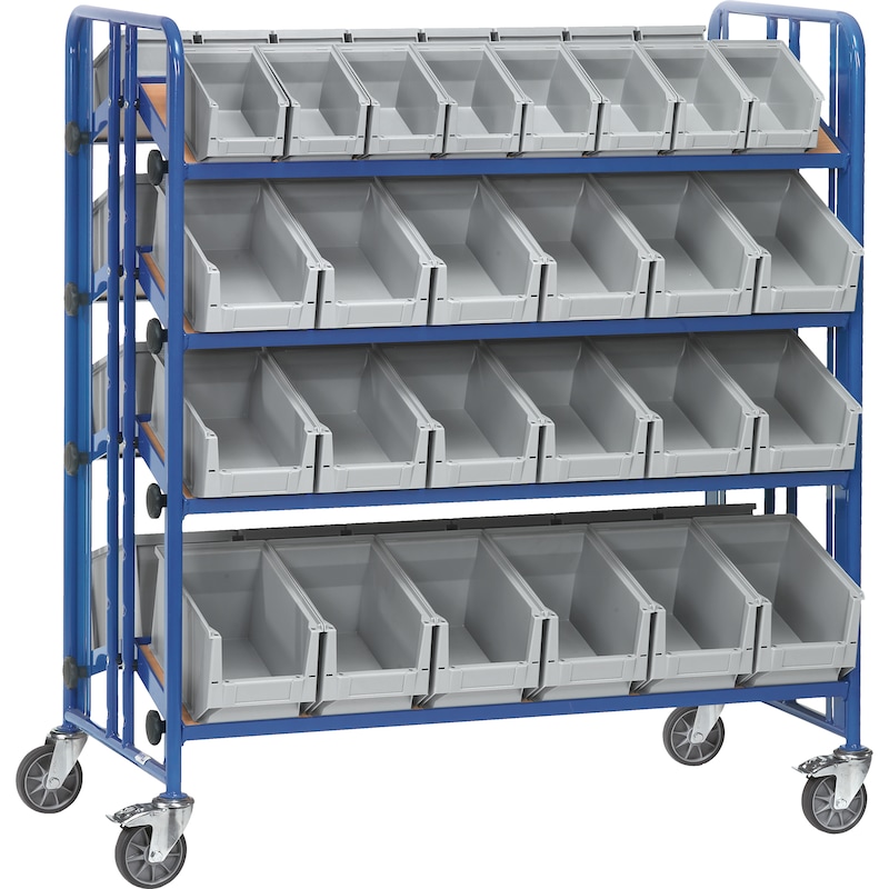Chariot de montage 2892, cap. ch. 300 kg, zone de ch. 1 280 mm x 2 x 315 mm
