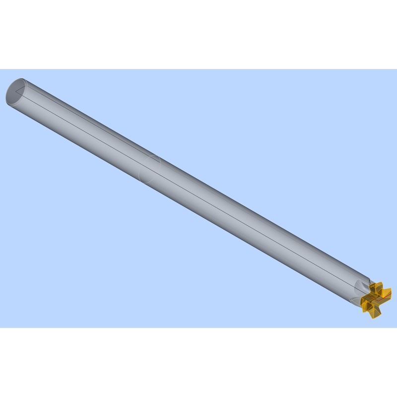 Fraise quart-de-cercle avant et arrière ATORN SC-TiAlN rayon 0,4 mm ...