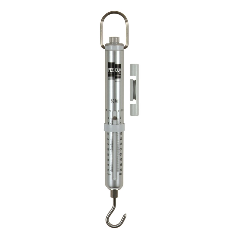 PESOLA precision spring scale, meas. range 0-50 kg, scale int. 500 g, w ...