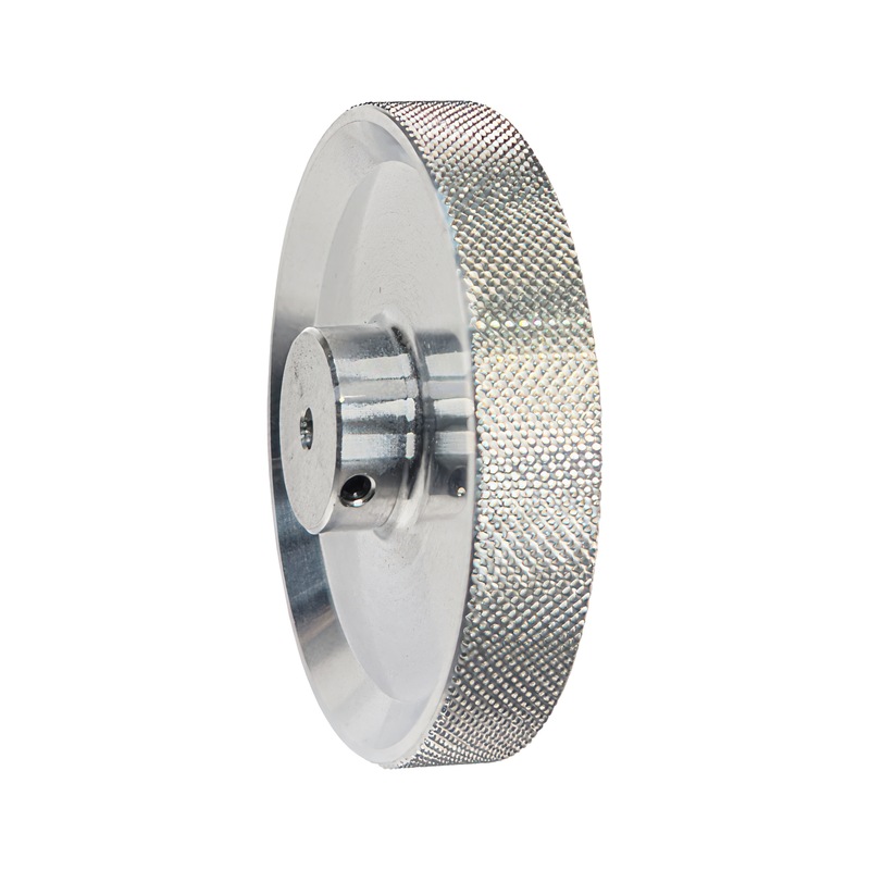 Aluminium cross-knurled measuring wheel, circumference 200 mm