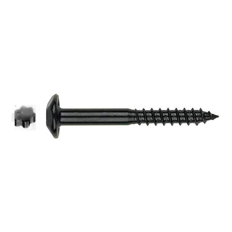 Comprar Tornillo inviolable con rosca para madera, cincado negro
