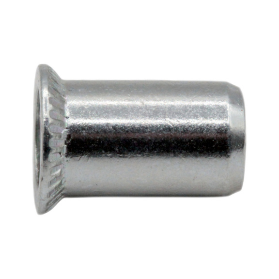 Rivet nut Round rifled countersunk head Open ZN from WürthElektroShop