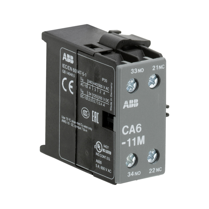 Auxiliary contactor block CA6-11M from WürthElektroShop