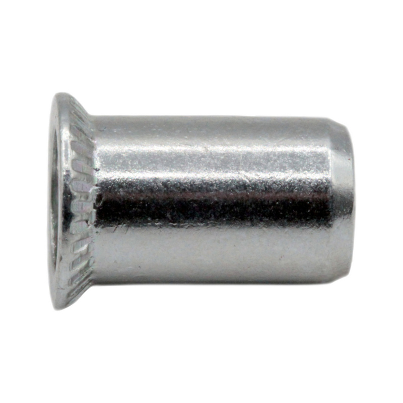 Rivet nut Round rifled countersunk head Open ZN from WürthElektroShop