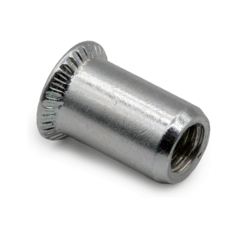 Rivet nut Round rifled countersunk head Open ZN from WürthElektroShop