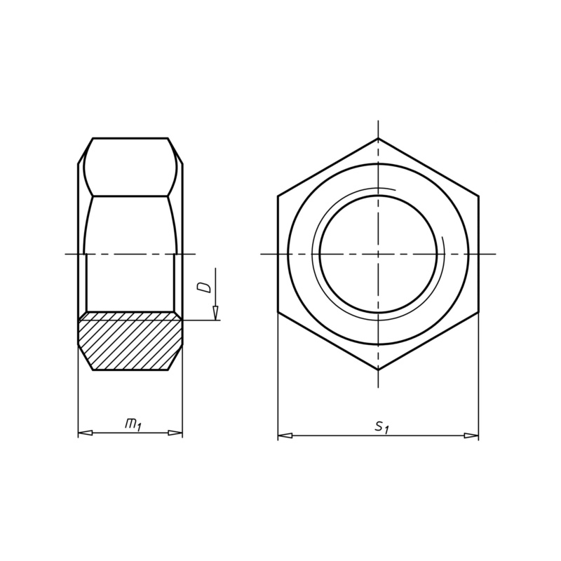Hexagon nut ISO 4032 PA from WürthElektroShop