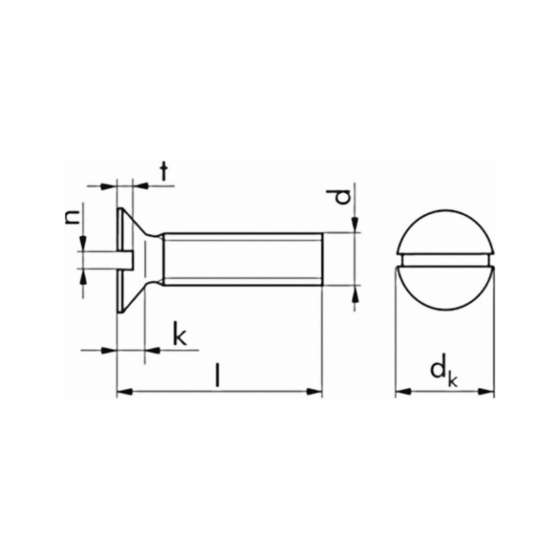 Senkschraube DIN 963 4.8 vz